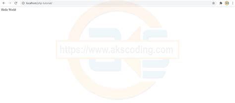 Tutorial Pemrograman Php Part 2 Membuat Hello World Dengan Php Ak
