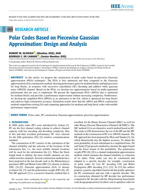 Pdf Polar Codes Based On Piecewise Gaussian Approximation Design And