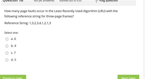 Solved Not Yet Answered Marked Out Of 400 Flag Question How