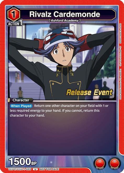 Rivalz Cardemonde Code Geass Lelouch Of The Rebellion Release Event