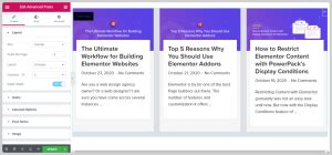 Create Posts Slider In Elementor PowerPack Addons For Elementor
