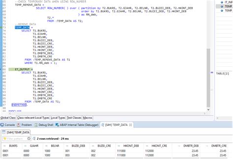 Using Rownumber To Handle Duplicate In Amdp Sap Community