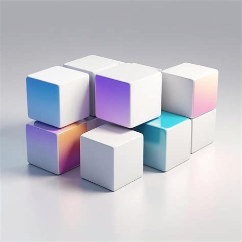 Premium Photo Abstract 3d Rendering Of Geometric Shapes A Composition In Dimensions