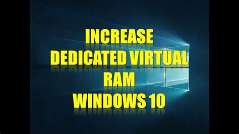 How To Increase Dedicated Video Memory In Intel Graphics Card Youtube