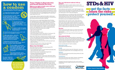 STD Brochure STD NOTES Teens Rights To Reproductive And Sexual Health Services What Are My
