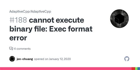 Cannot Execute Binary File Exec Format Error · Issue 188