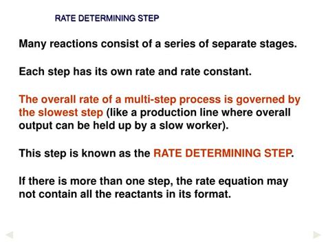 Ppt The Rate Determining Step Powerpoint Presentation Id3108923