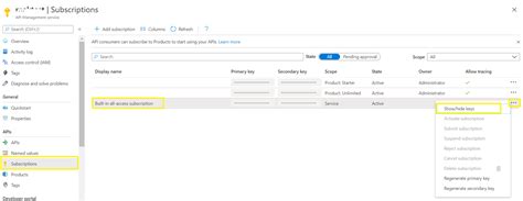 Please Help Me To Find The Process To Get Ocp Apim Subscription Key Microsoft Qanda