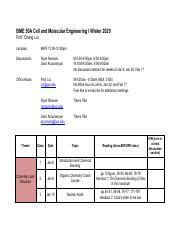 BME50A Winter 2020 Syllabus 3 Pdf BME 50A Cell And Molecular