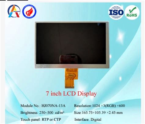 Factory Oem 800x480 7inch Lcd Panel With Rgb Interface At Best Price In Shenzhen Shenzhen