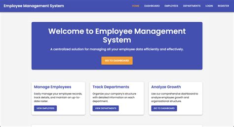 Github Ghosh2341employee Management Fullstack App The Employee Management System Is A