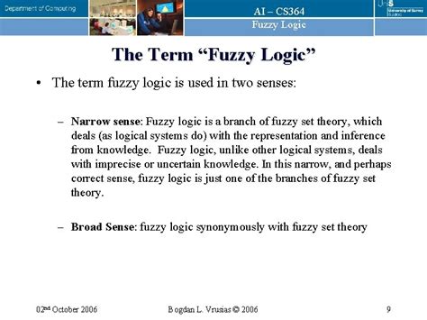 AI CS 364 Fuzzy Logic Introduction To Fuzzy