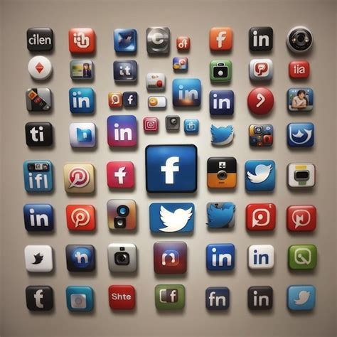 Premium Ai Image 3d Social Media Icons