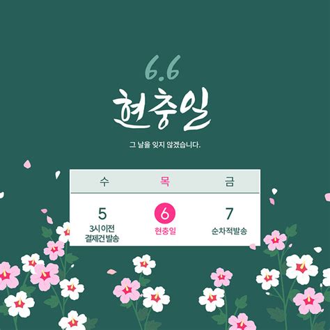2024 현충일 배송 안내 우먼홈케어
