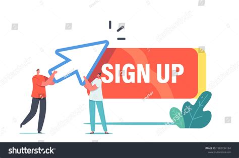 Tiny Male Female Characters Huge Mouse Stock Vector Royalty Free 1982734184 Shutterstock