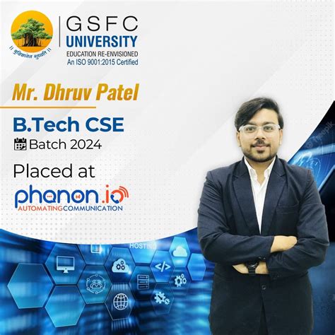 Gsfc University On Linkedin Placement Computerscienceengineering Campusjobs Gujarat