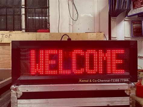 Red Wall Mounted Led Industrial Moving Message Display At ₹ 15001piece In Chennai