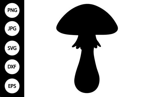 Silhouette Mushroom Svg Graphic By Mydigitalart13 · Creative Fabrica