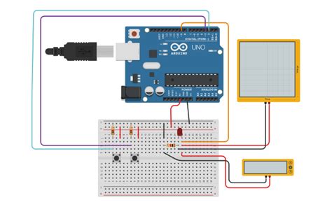 Circuit Design Fade With Oscilloscope Tinkercad