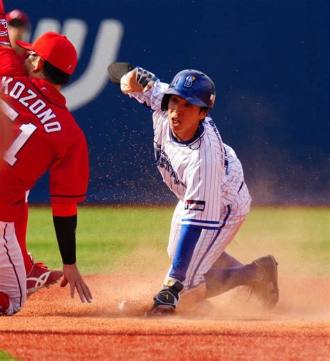 Dena育成1位・村川がオープン戦でプロ“初盗塁― スポニチ Sponichi Annex 野球
