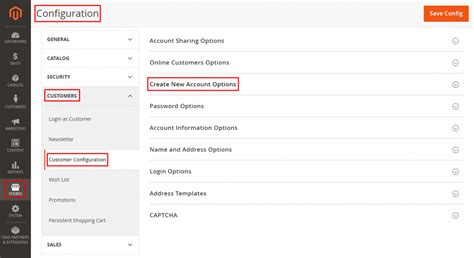 How To Setup Customer Account Options In Magento 2 Magecomp