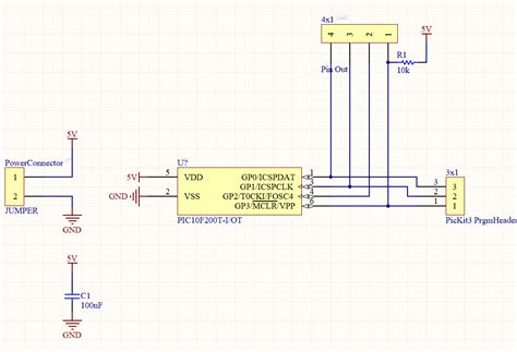 Pic Pic10f200 Breakout Board Use Icspdat And Icspclk As Gpios Electrical Engineering