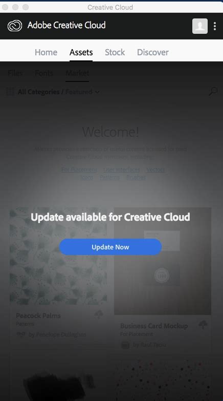 solved creative cloud app assets tab stuck updating creat adobe support community 9418925
