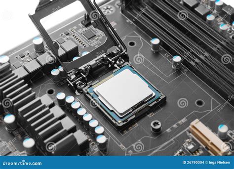 CPU On Motherboard Stock Images Image