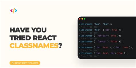 Have You Tried React Classnames Dev Community