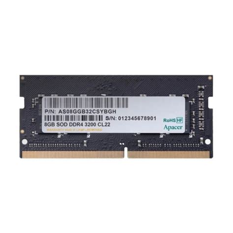 Apacer 8gb Ddr4 3200mhz Sodimm Laptop Ram Source Tech Computer