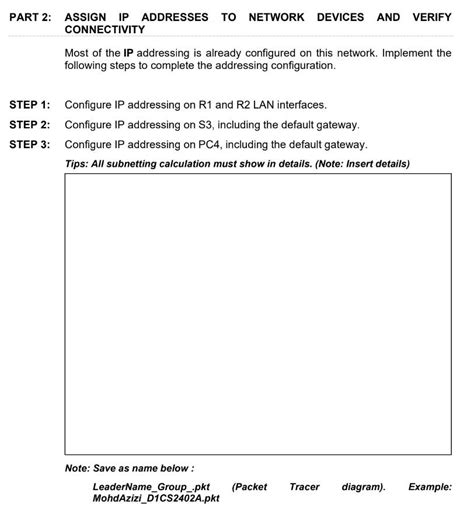 Solved Objectives Part 1 To Design An Ip Addressing Scheme