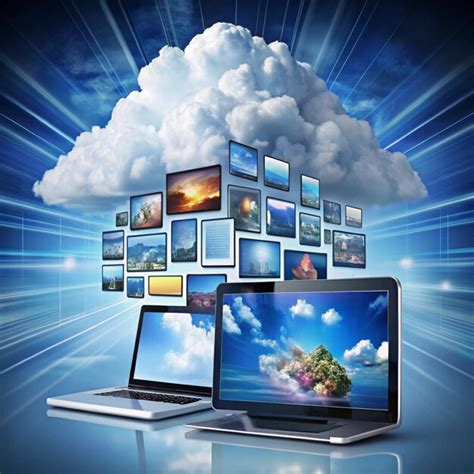 Cloud Computing Technology Premium Ai Generated Image