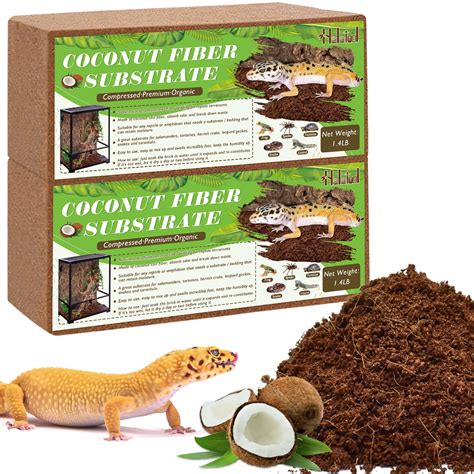 Halatool 2pack Coconut Fiber Substrate For Reptile Bedding Natural