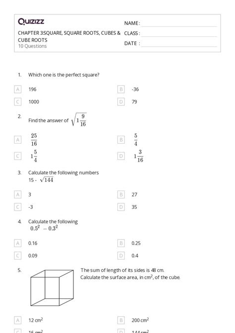50 Cubes Worksheets For 1st Class On Quizizz Free And Printable