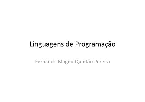 Linguagem De Programação Docsity