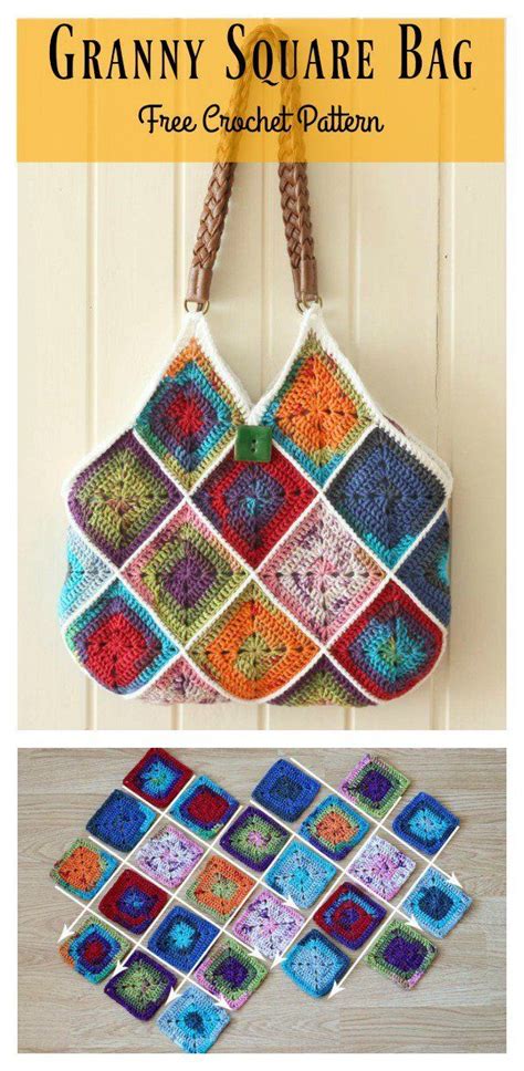 How To Make A Crochet Bag With Granny Squares At Peggy Ashton Blog