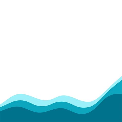 Corner Frame Water Design Elements Isolate Waves Frame Vector 26822657 Vector Art At Vecteezy