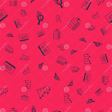 Set Pie Chart Infographic Search Data Analysis Data And Server On