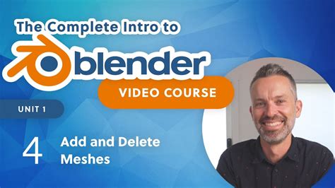 Blender Beginner Tutorial Add And Delete Meshes Youtube