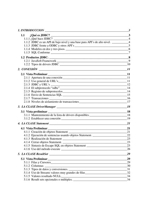 PDF de programación JDBC