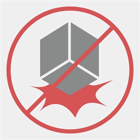 Icon Do Not Drop Packaging Symbol Elements Icons In Flat Style Good