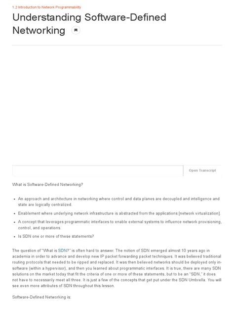 1 2 understanding software defined networking pdf computer network