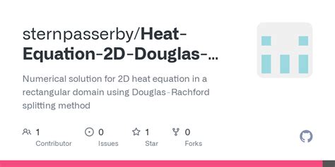 Github Sternpasserbyheat Equation 2d Douglas Rachford Numerical Solution For 2d Heat