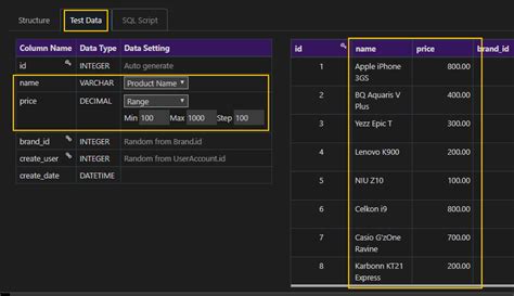 Create Table Stackpuz