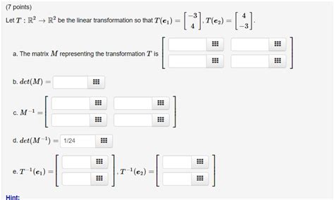 Solved points LetT R² Rº be the linear Chegg com