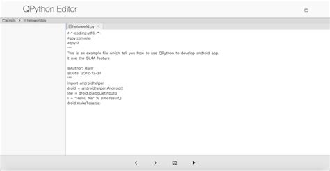 Use The Best Way For Developing — Qpython 09 Documentation