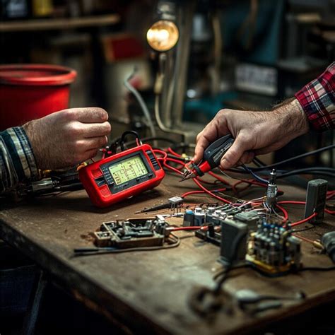 Multimeter In Use For Troubleshooting Premium Ai Generated Image