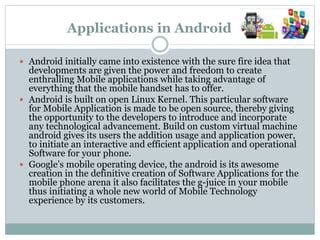 Android Operating System Ppt Pptx