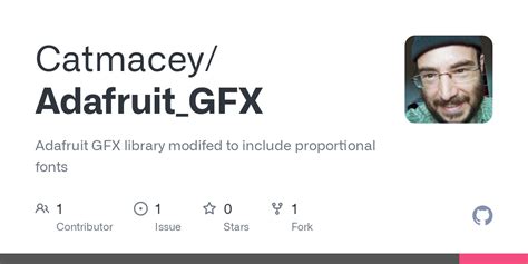 Github Catmaceyadafruitgfx Adafruit Gfx Library Modifed To Include