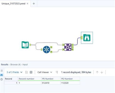 Solved Unique Tool Alteryx Community